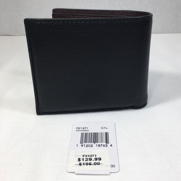 Coach | Bags | Coach Compact Id Baseball Stitch Wallet F2371 | Poshmark